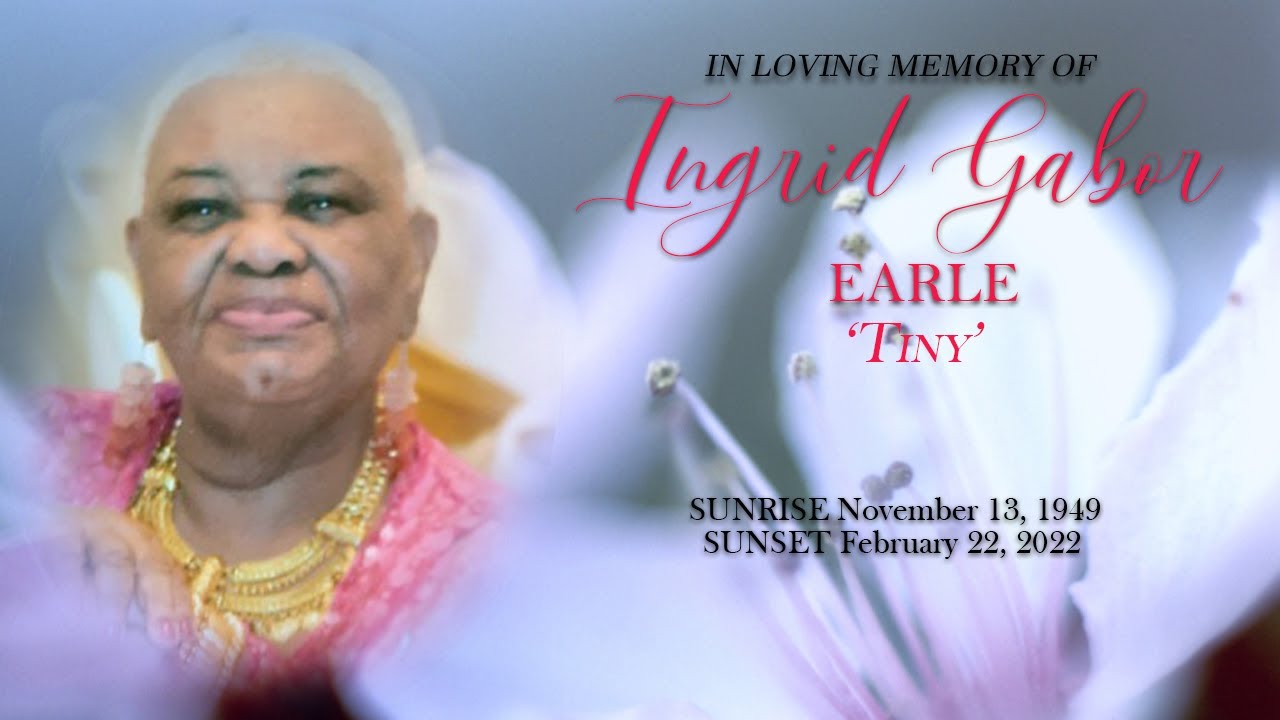 Celebrating the Life of Ingrid Gabor Earle - YouTube