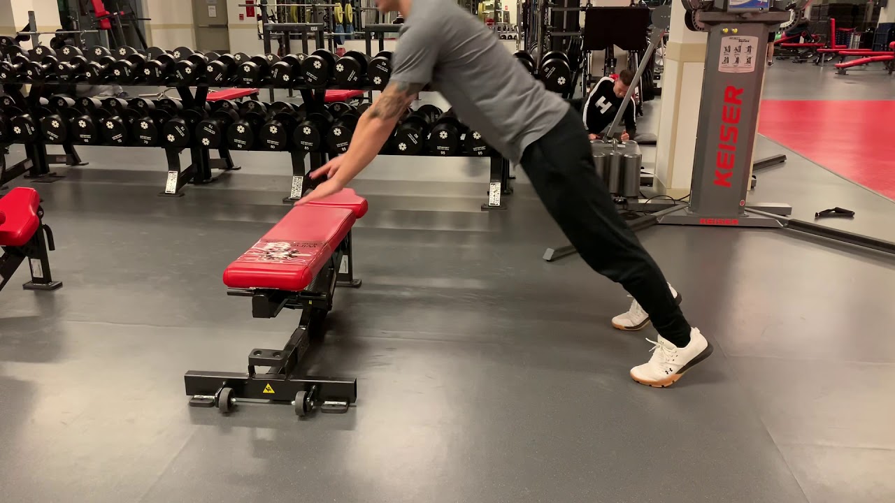 Plyo Pushup from Bench - YouTube