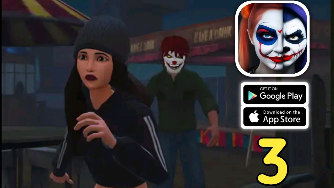 Killer Clown 3D : Scary Game Gameplay | Mobile And Android Game 2024 ️ ...