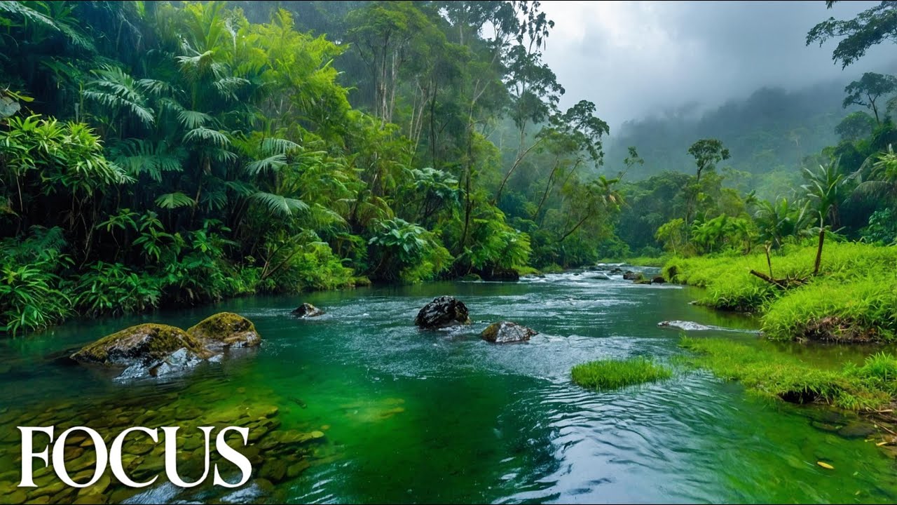 Gentle Mountain Stream Flowing - Nature Sounds for Meditation, Sleep ...