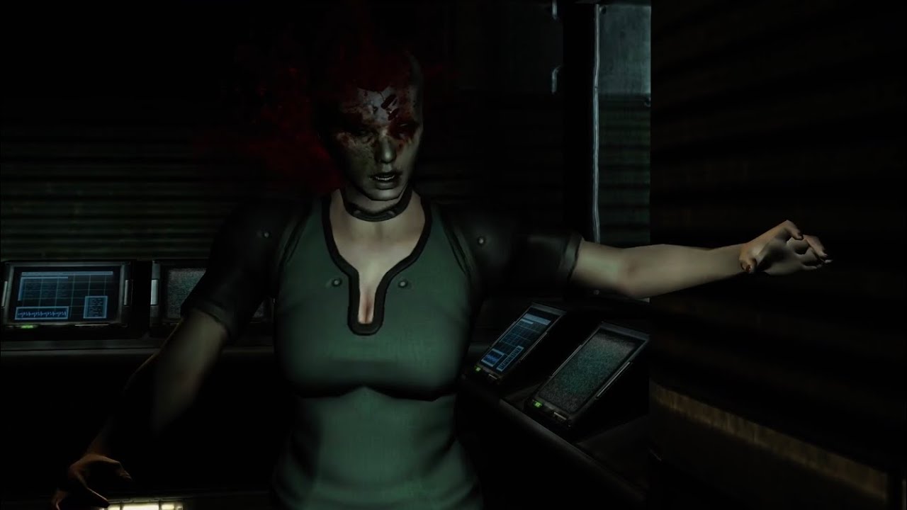 DOOM 3 Gameplay Doom Marine Encounters Theresa Chasar - YouTube