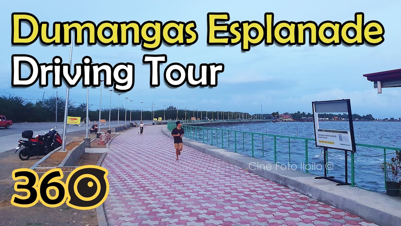 Iloilo - Dumangas Coastal Boardwalk (Dumangas Esplanade) - Driving Tour (360) - YouTube