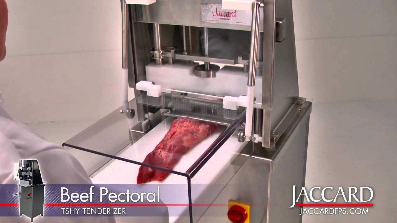 jaccard tshy tenderizes beef pectoral - YouTube