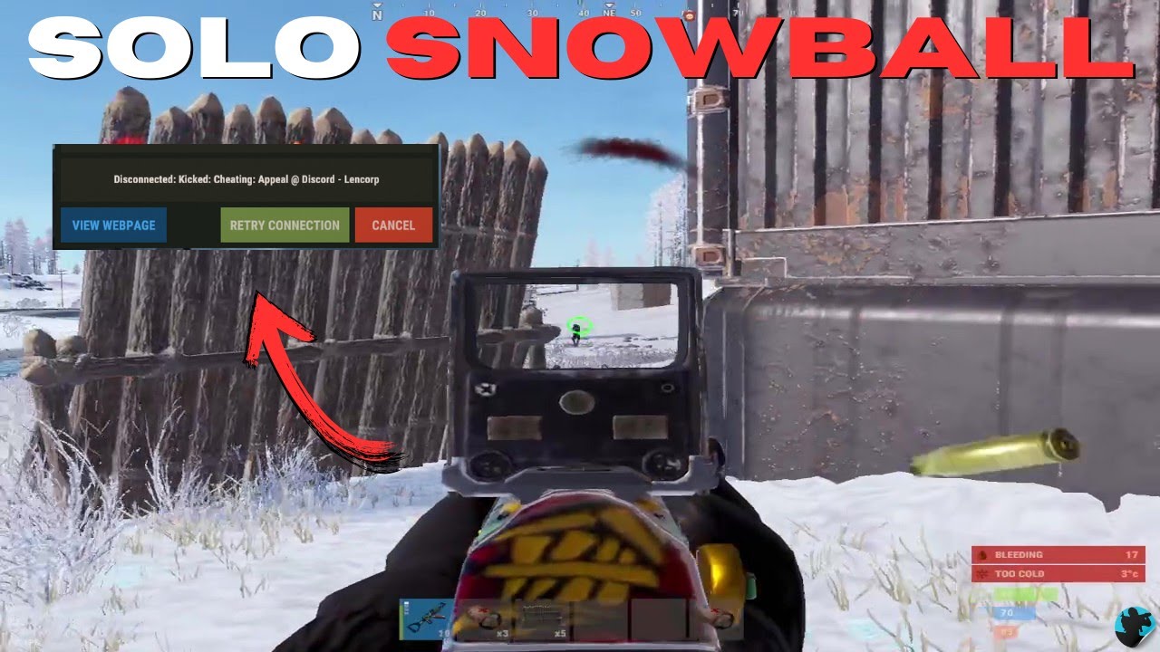 SOLO SNOWBALL FALSEBANNED IN 49 MINUTES - Rust - YouTube