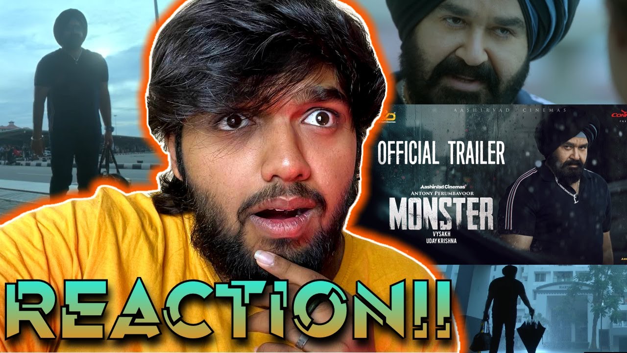MONSTER Official Trailer | REACTION!! | Mohanlal | Vysakh | Uday ...