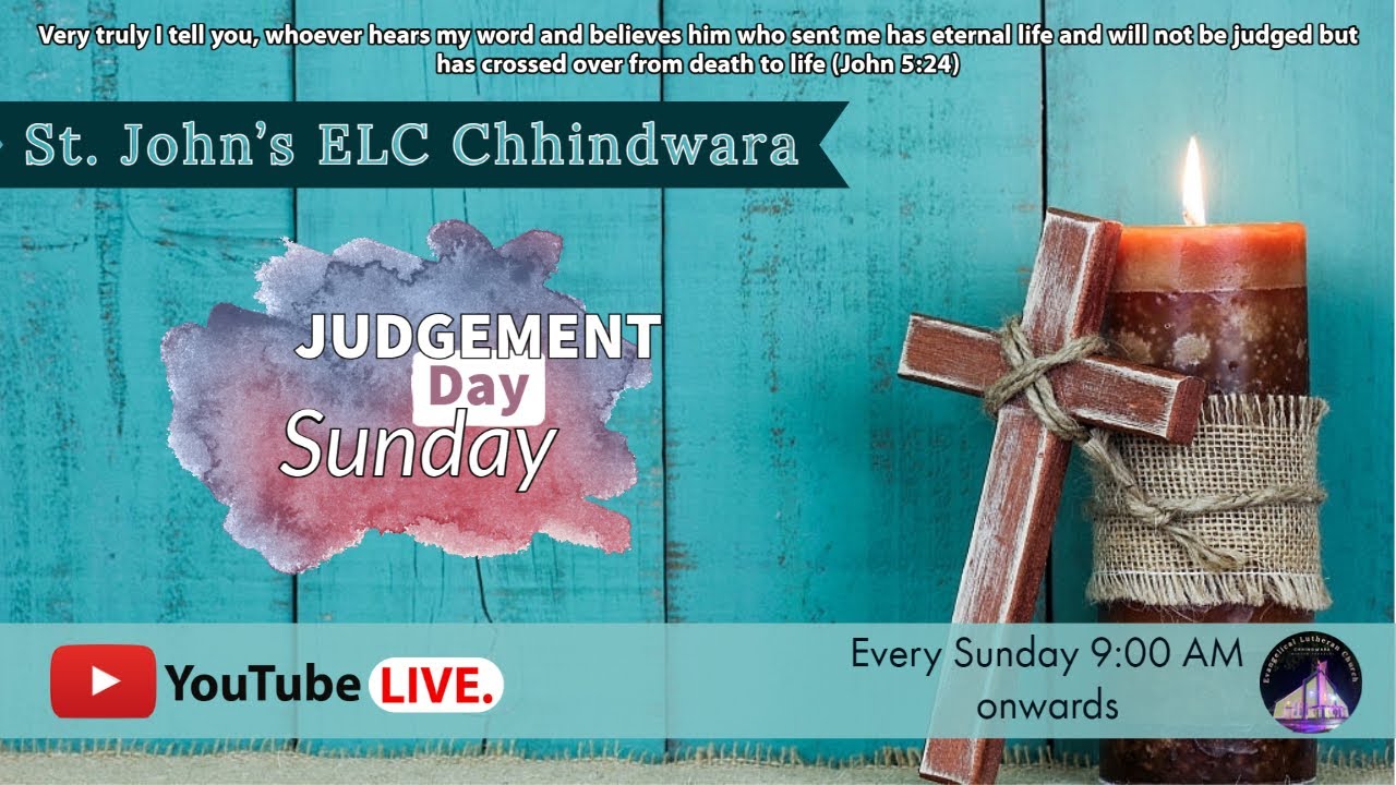 JUDGEMENT DAY || Sunday Church Service || 21-11-2021 || 09:00 AM ...