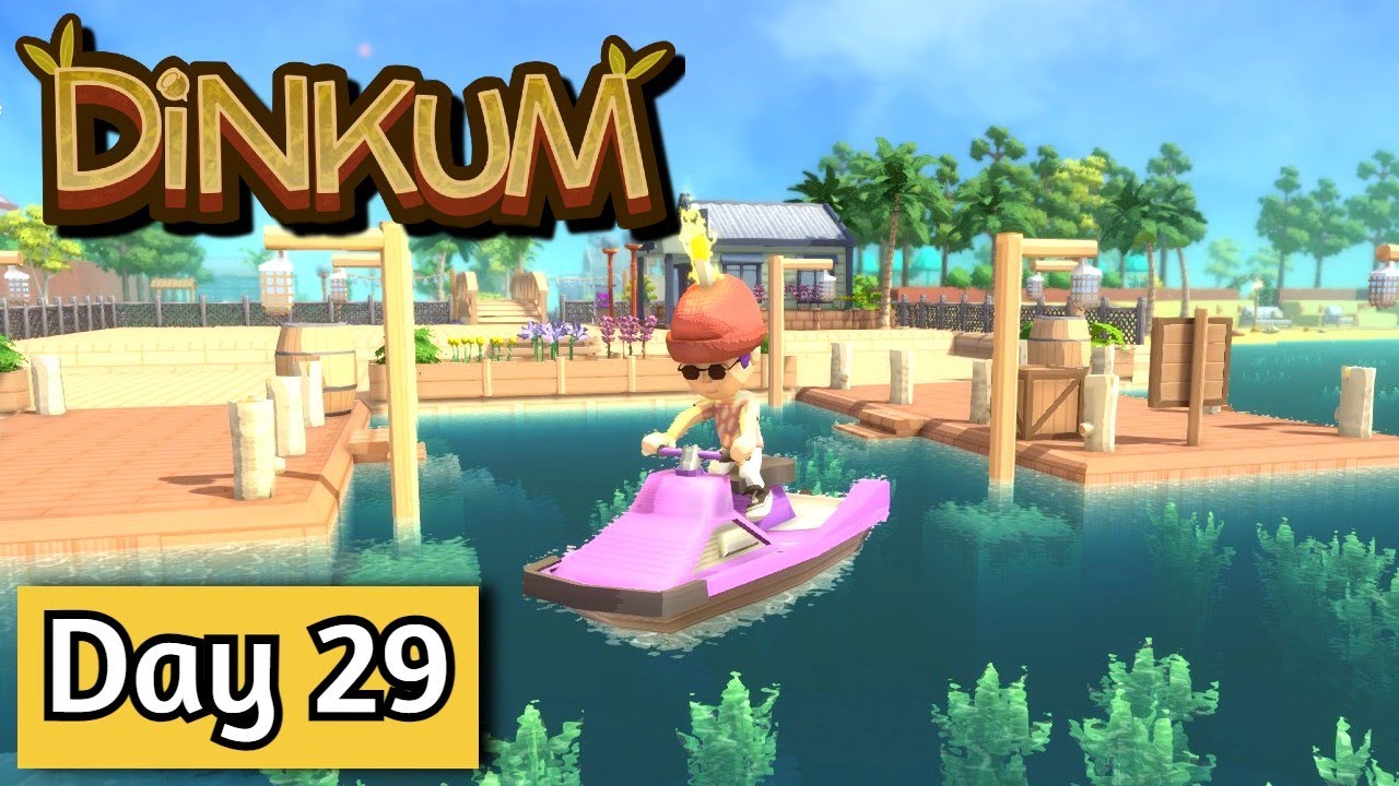 Finishing Up The Pier Today! - Day 29 - Dinkum - YouTube