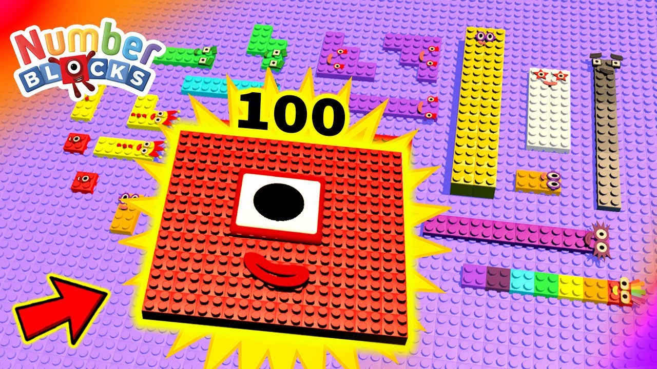 Numberblock LEGO Puzzle Tetris Game ASMR RAIN Numberblocks 100 - YouTube