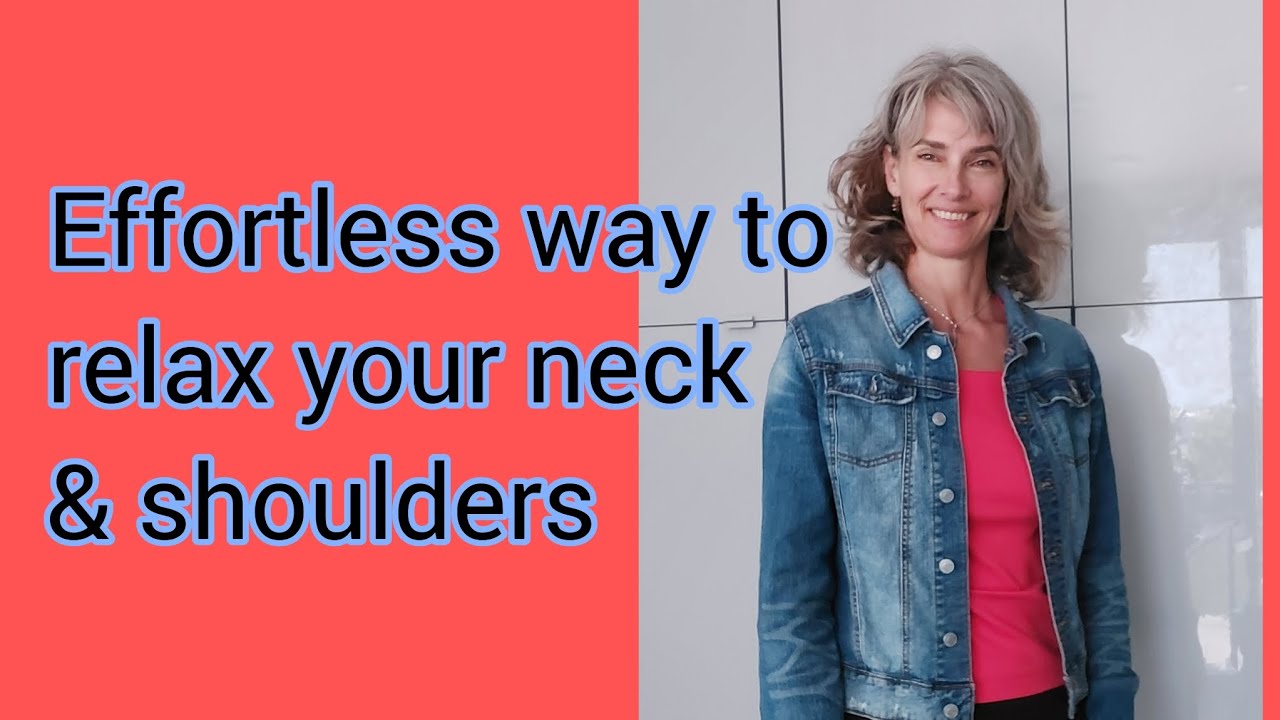 Effortless way to relax your neck & shoulders 🫶 - YouTube