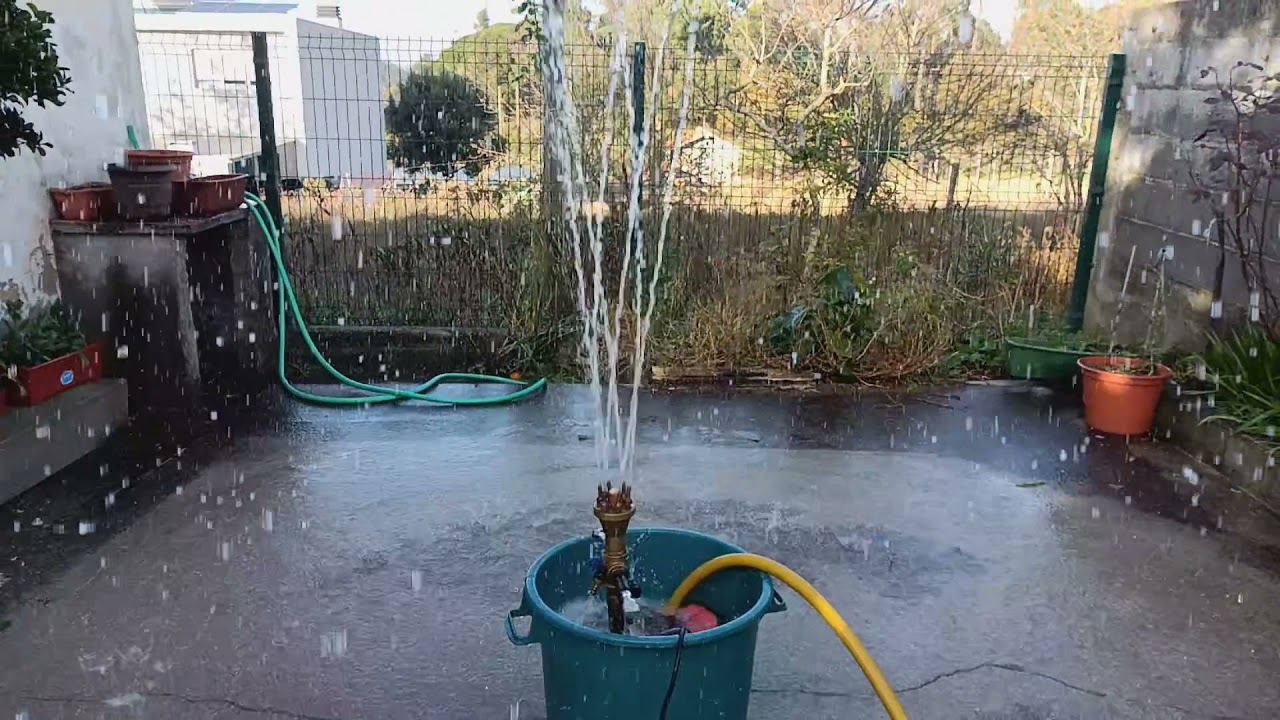 DIY Rotating Fountain Nozzle V2 - YouTube