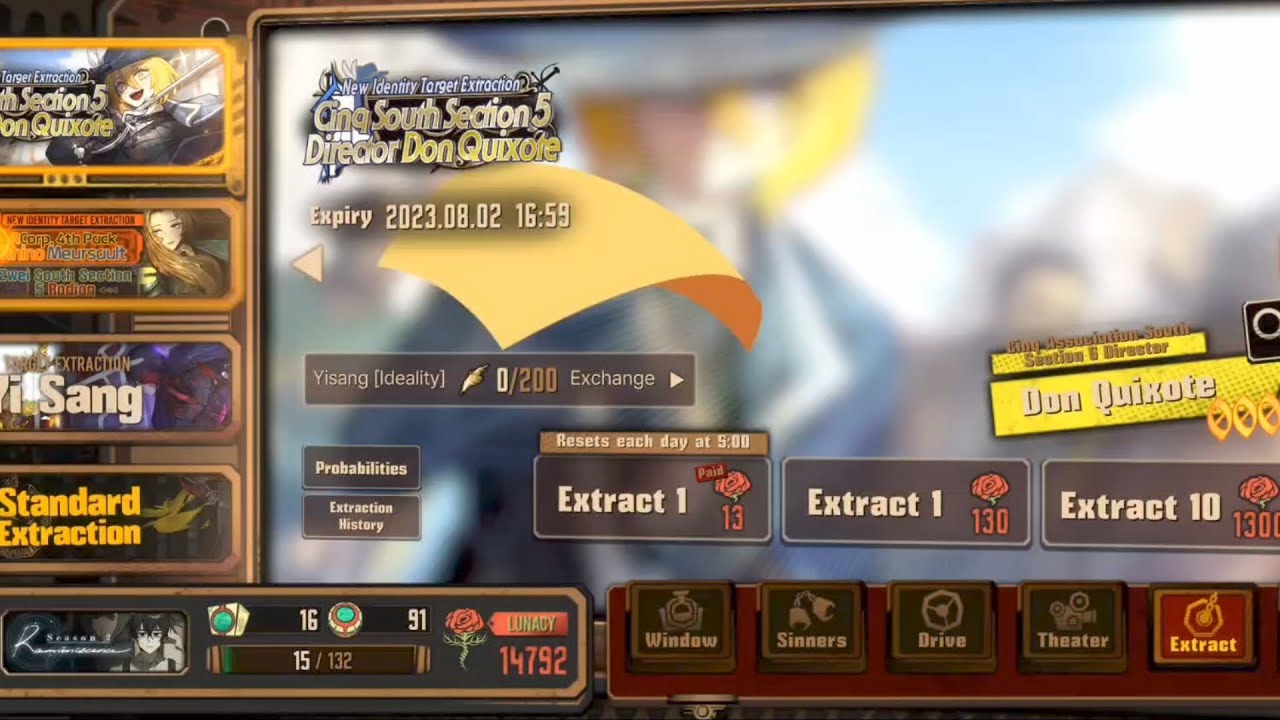 Cinq Don New Banner | Limbus Company - YouTube