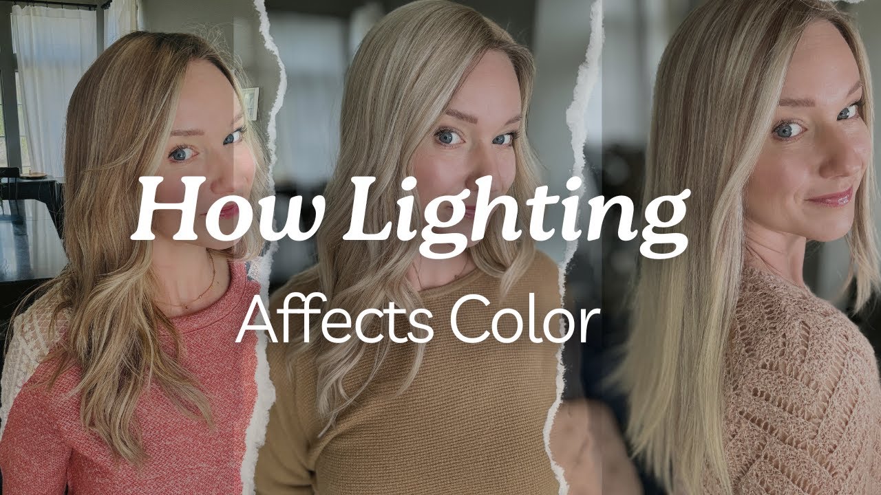 How Lighting Affects Hair Color - YouTube