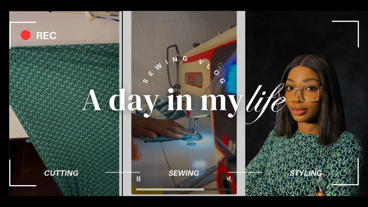 A Day In The Life Of A Fashion Designer | Sewing Vlog. - YouTube