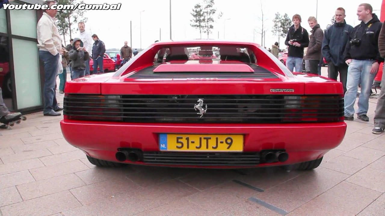 Ferrari Testarossa HARD revving (Fuchs exhaust w/ race pipes!!) 1080p ...