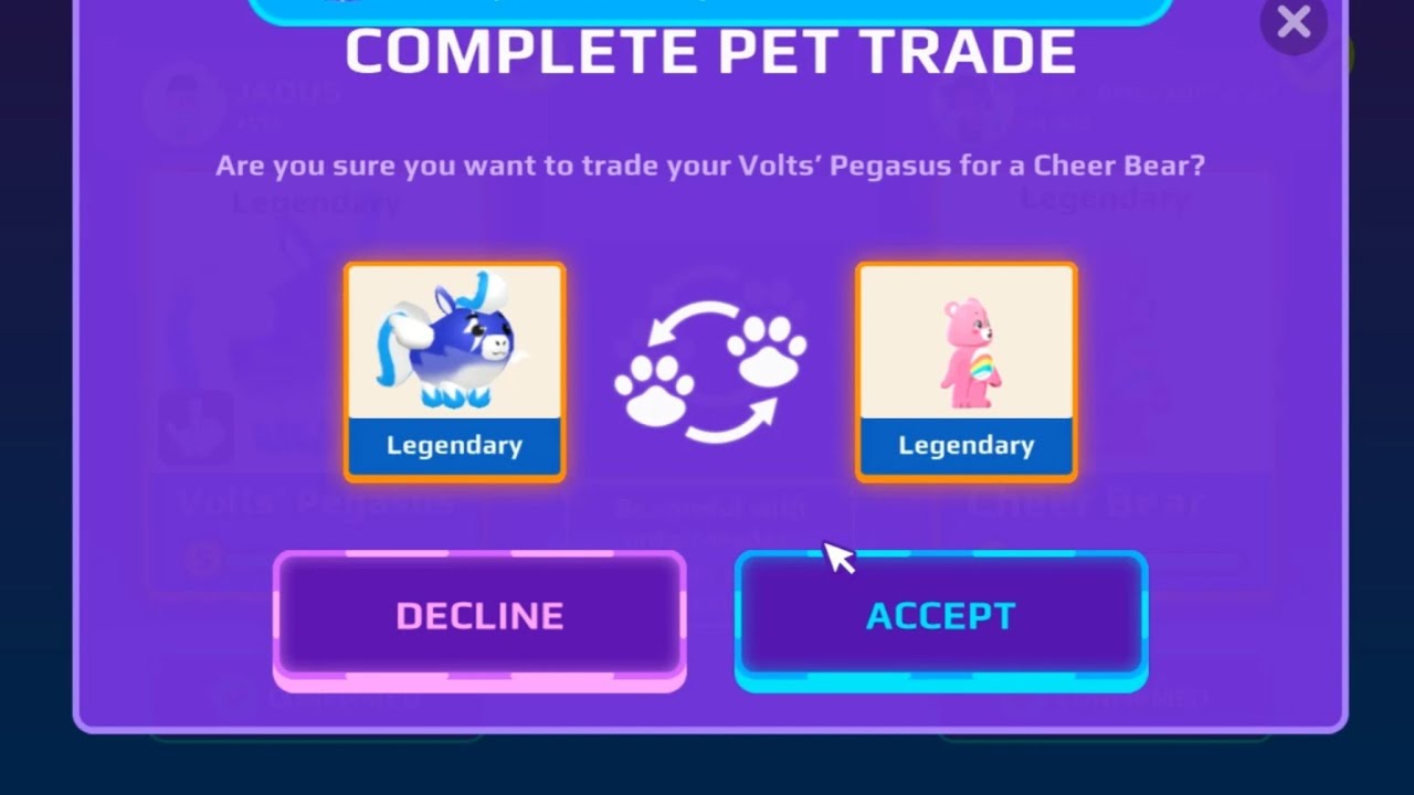 🤩 THIS PLAYER IS SO NICE ️ I GOT CHEER BEAR PET FROM A FRIEND 🥰PET ...