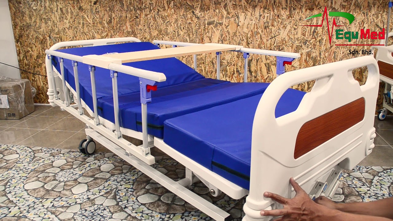 Katil Hospital dengan 3 Fungsi Manual - YouTube