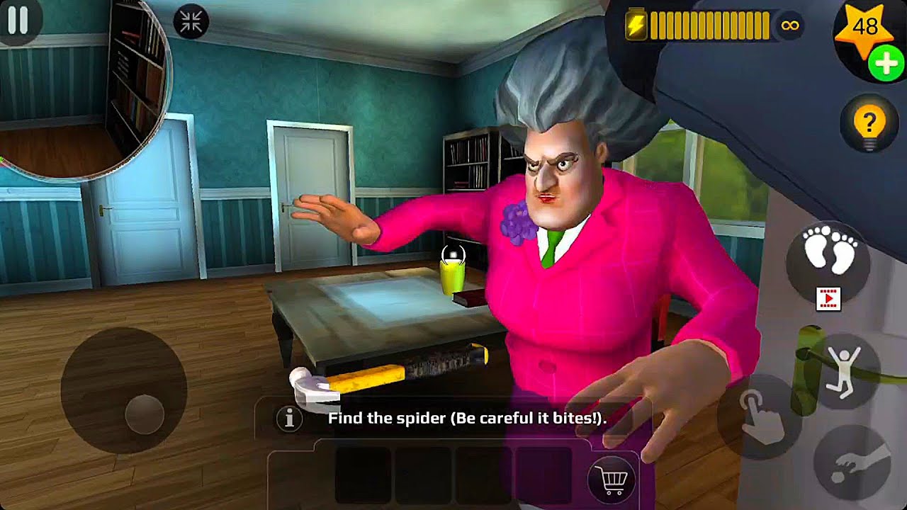 The ULTIMATE Scary Teacher 3D: Giant Spider Screech Prank - YouTube