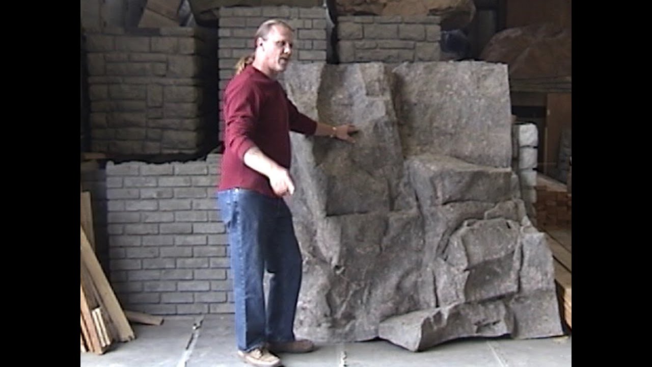 Molded rock panels - YouTube