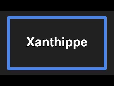 Meaning of Xanthippe - YouTube