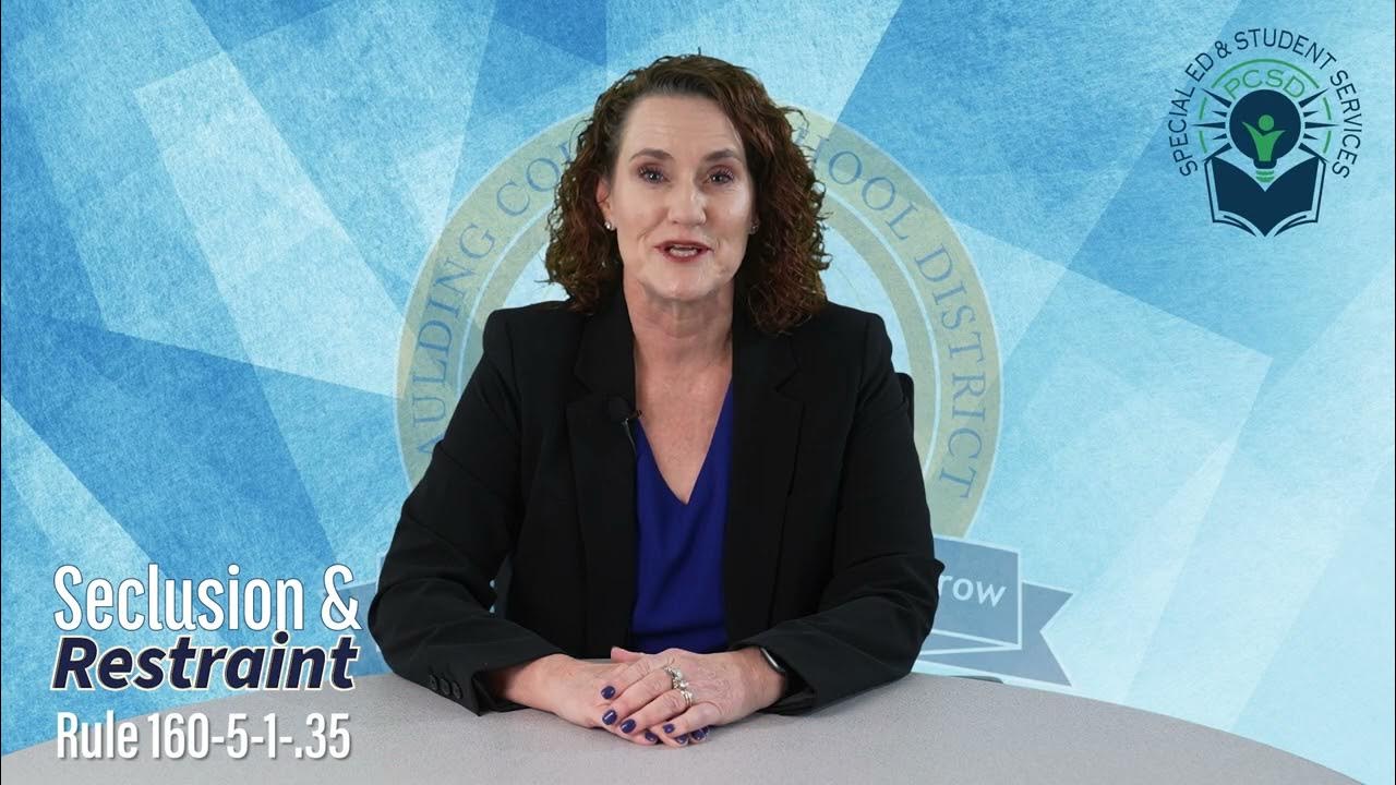 Special Education and Student Services Seclusion & Restraint Training ...