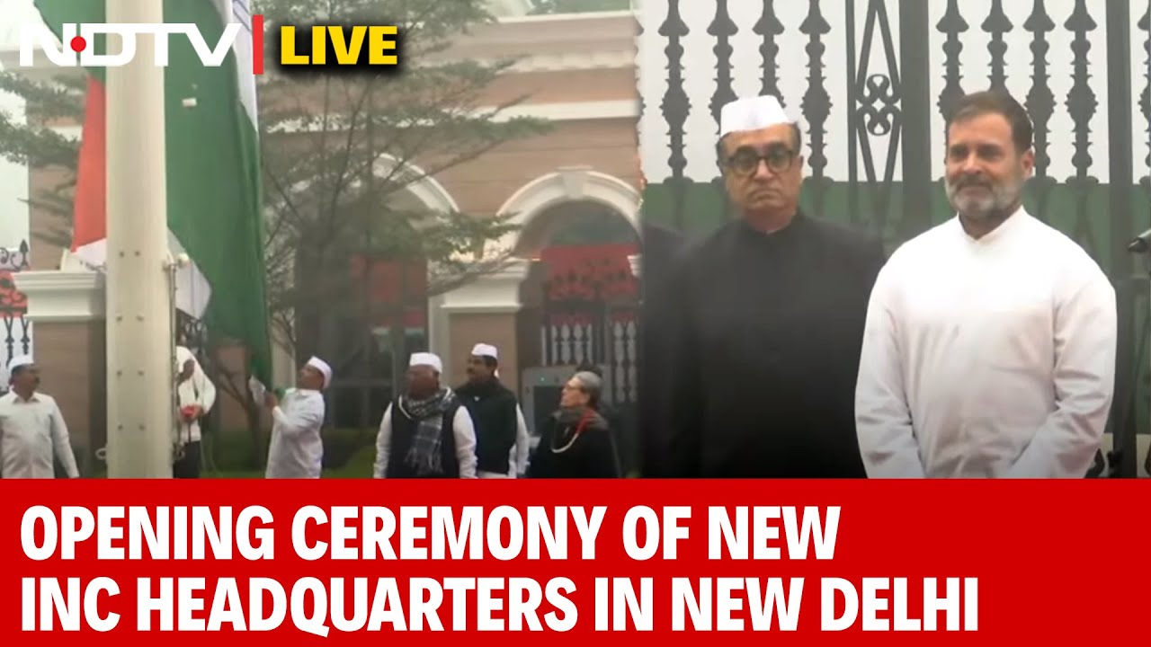 Congress LIVE | Congress Headquarters | Opening Ceremony Of New INC ...