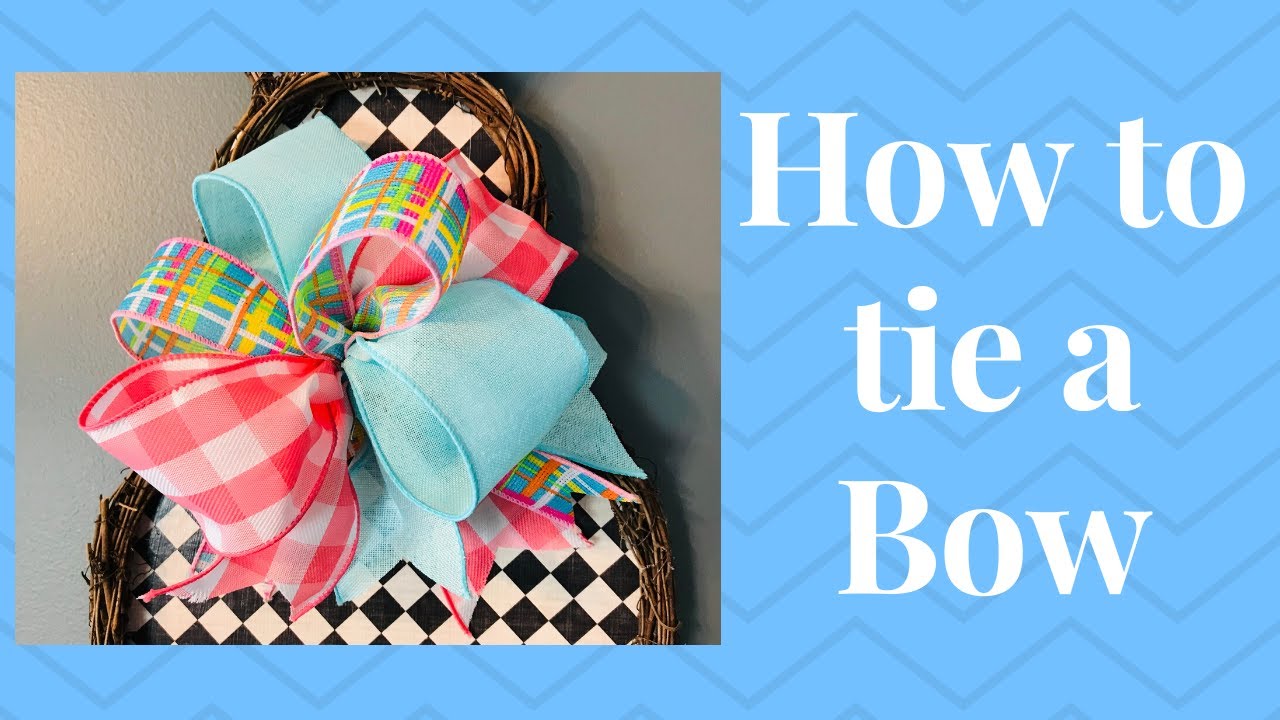 Easy Bow Tutorial using 3 Colors of Ribbon 🎀 - YouTube