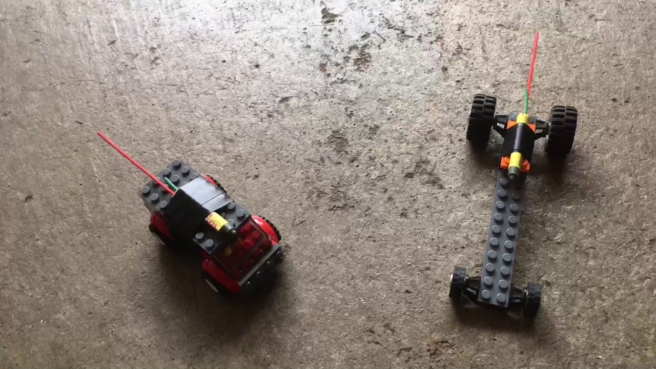 Lighting Bottle Rocket Fireworks On Top of LEGO Cars!! - YouTube