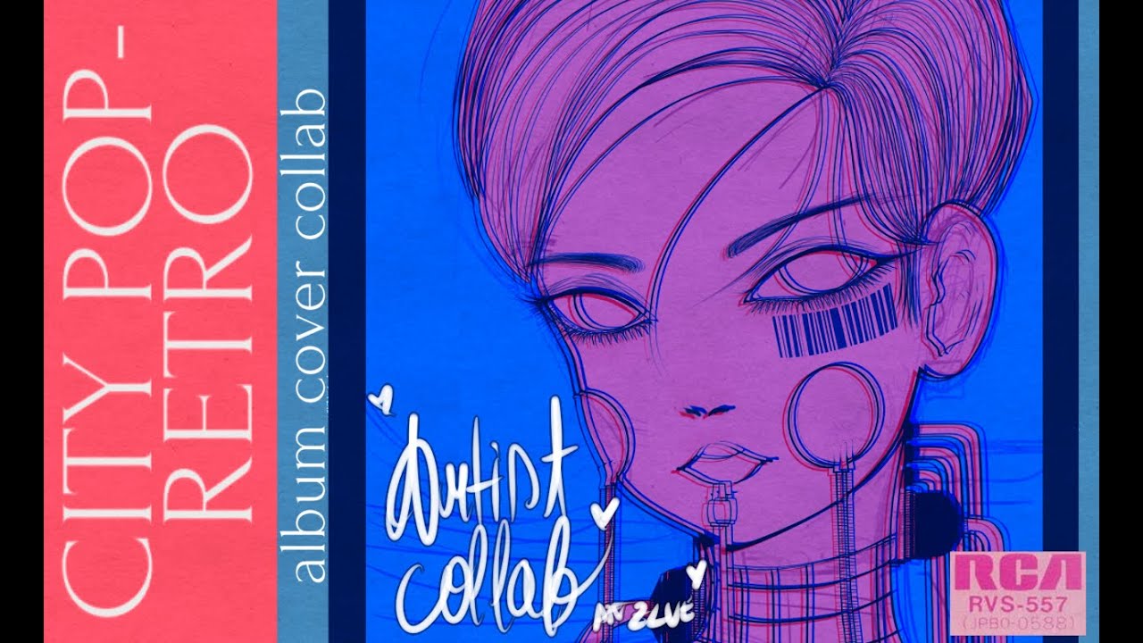 【Zlue】CITY POP－RETRO album cover (Japanese Retro Music) 【Artist Collab ...
