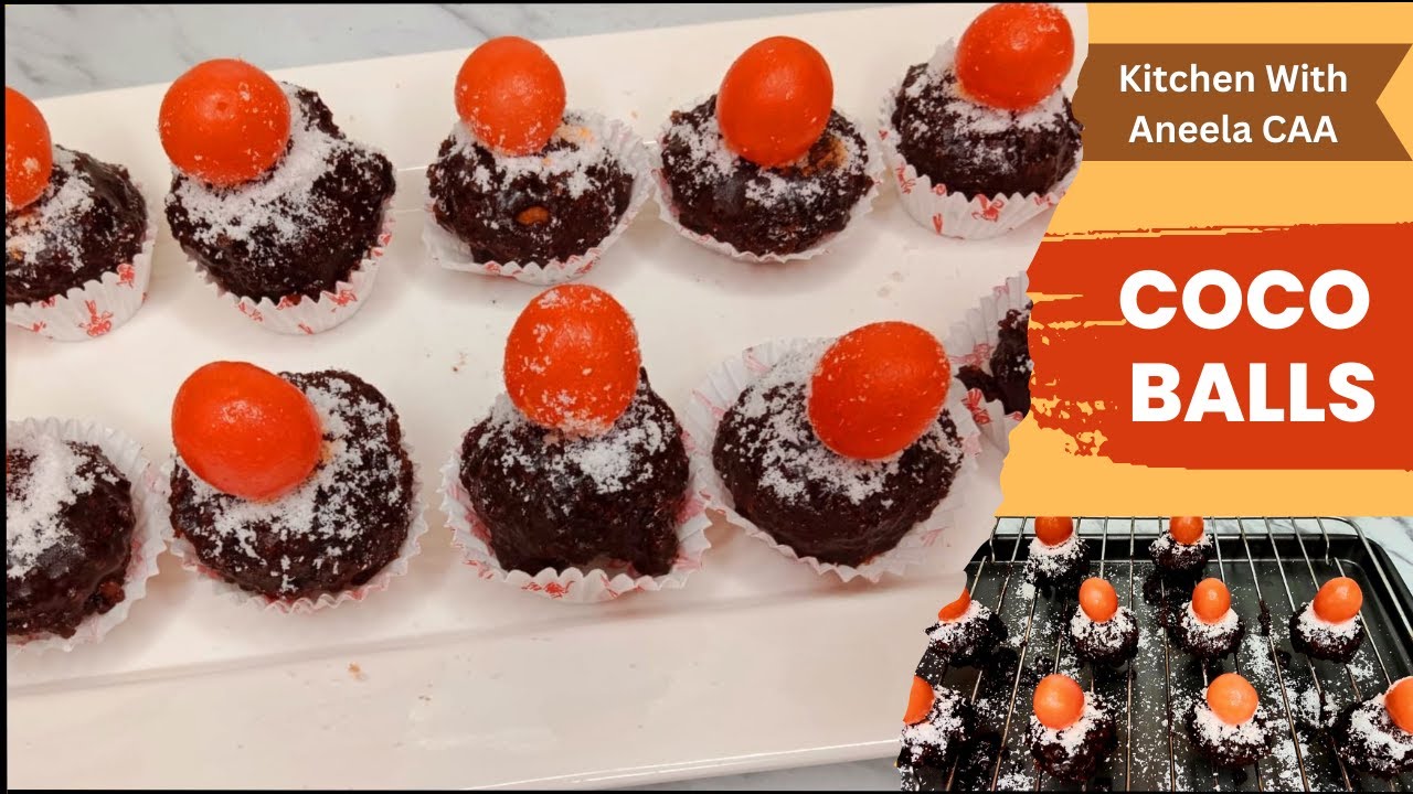 Coco Ball Recipe | Chocolate Coconut Balls Recipe | Special Chocolate ...