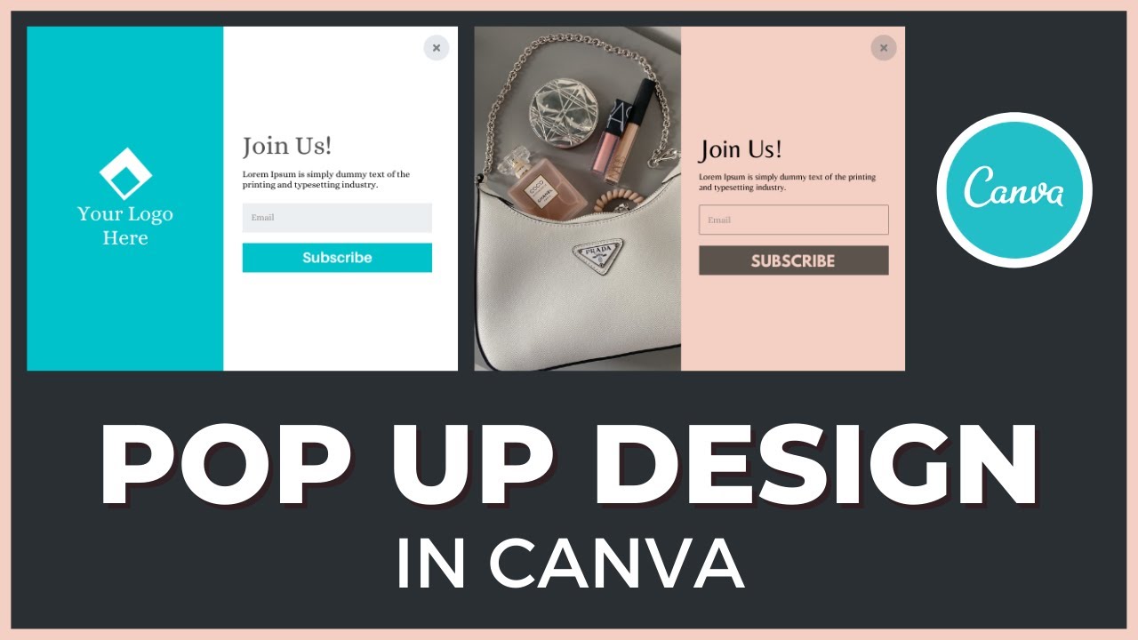 How to create popup in canva - YouTube
