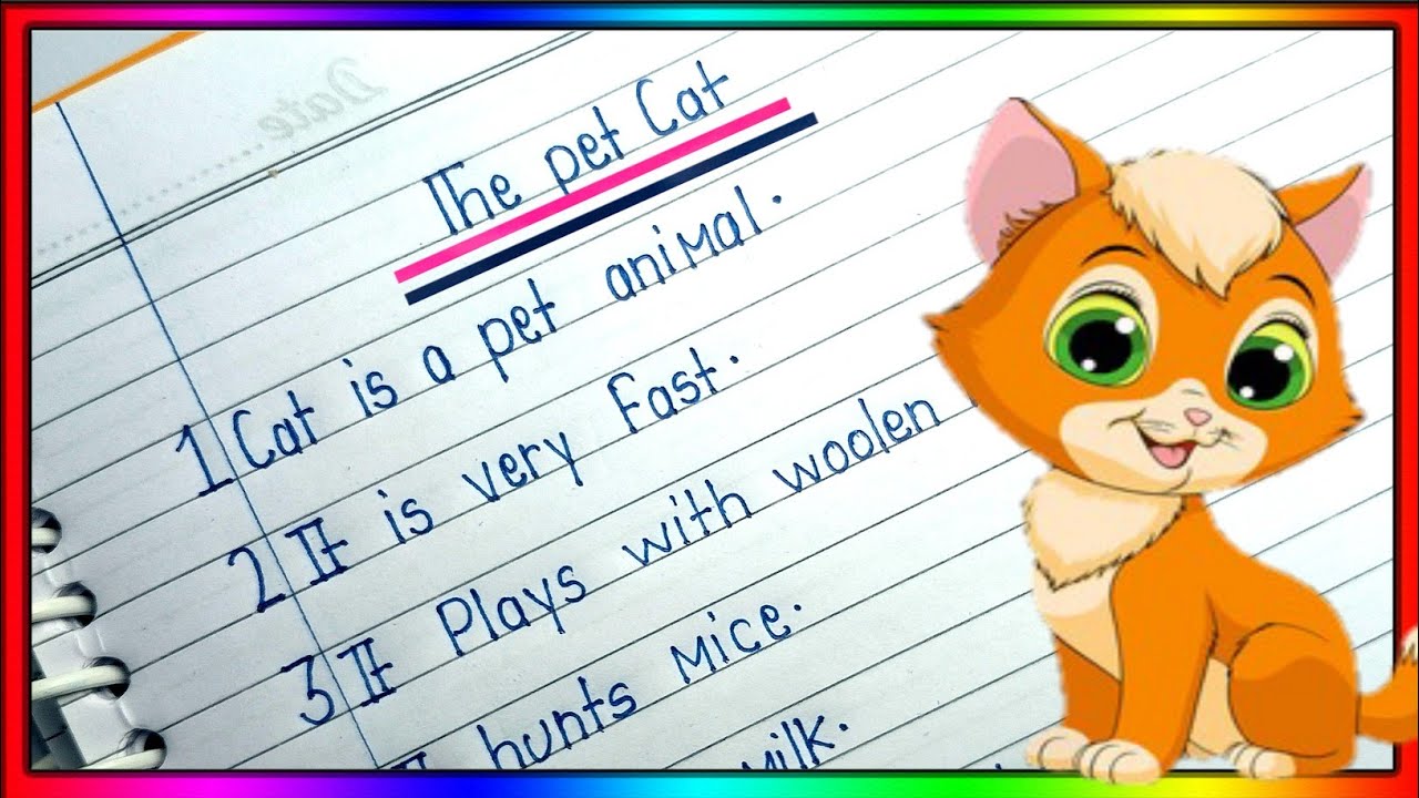 10 Lines On Cat In English ||Essay On Cat InEnglish ||Cat Essay In ...