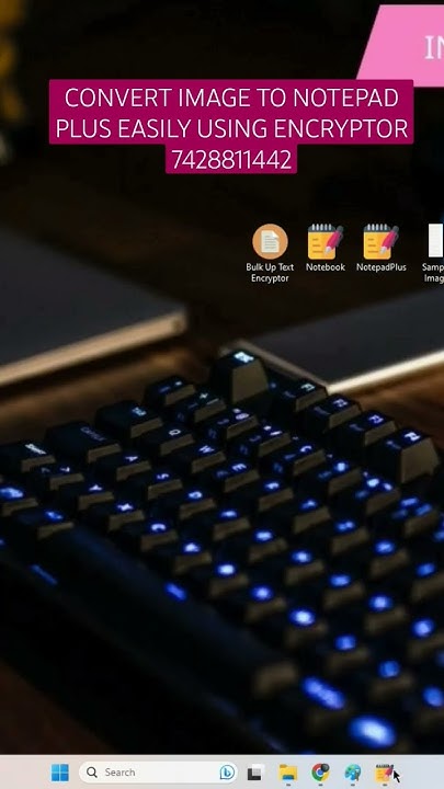 Convert Image to Notepad Plus in seconds using Encryptor Software by IINTELLITECH DATA-SERVICES ...