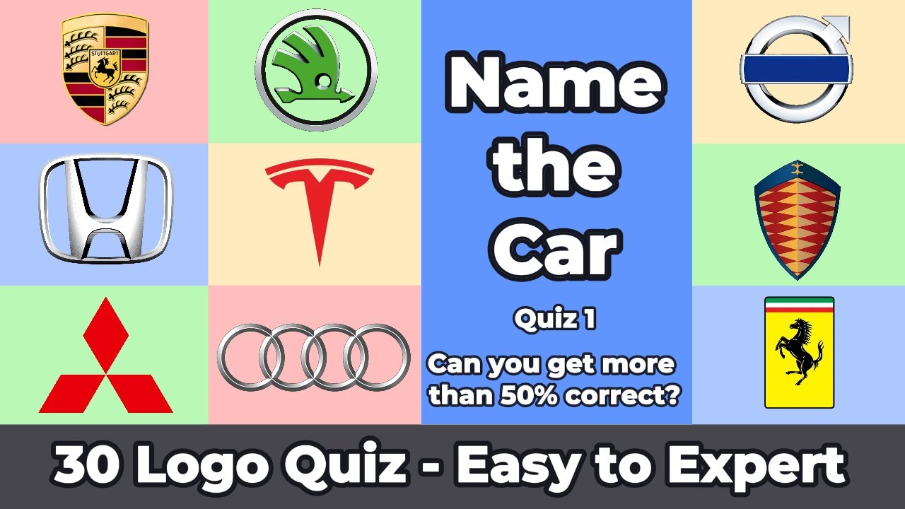 Car Logo Quiz - Name the make of car #1 - 30 logos from easy to expert ...