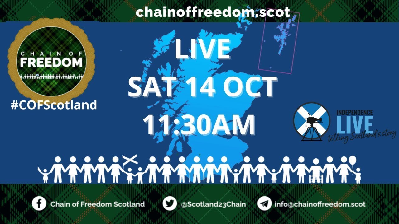 The Chain of Freedom Scotland #GHPArgyll - YouTube