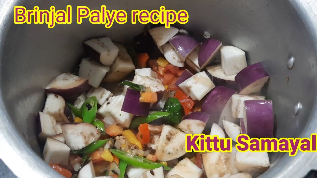 Brinjal palya recipe/Karnataka Special Badanekayi palya recipe - YouTube