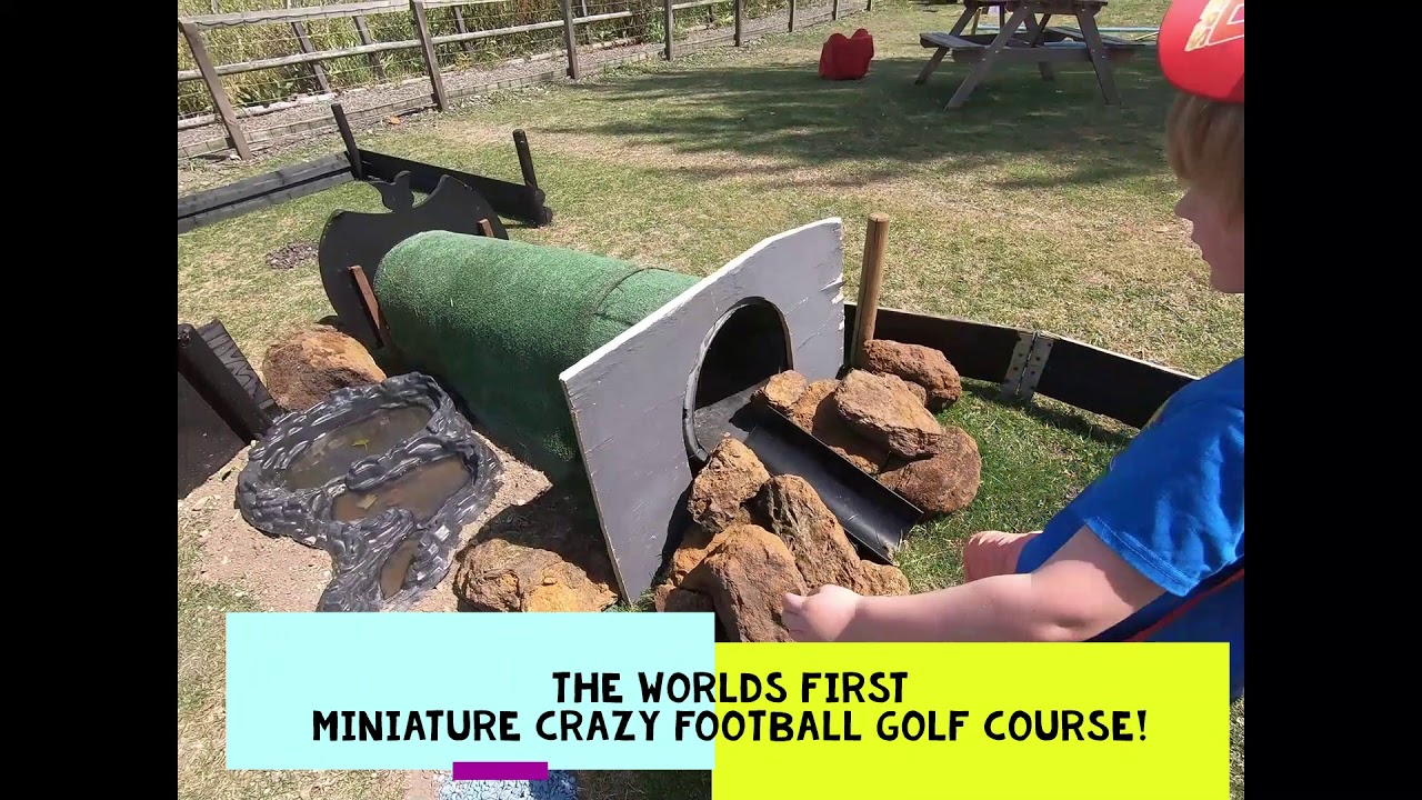Worlds First Minature Crazy Football Golf - YouTube