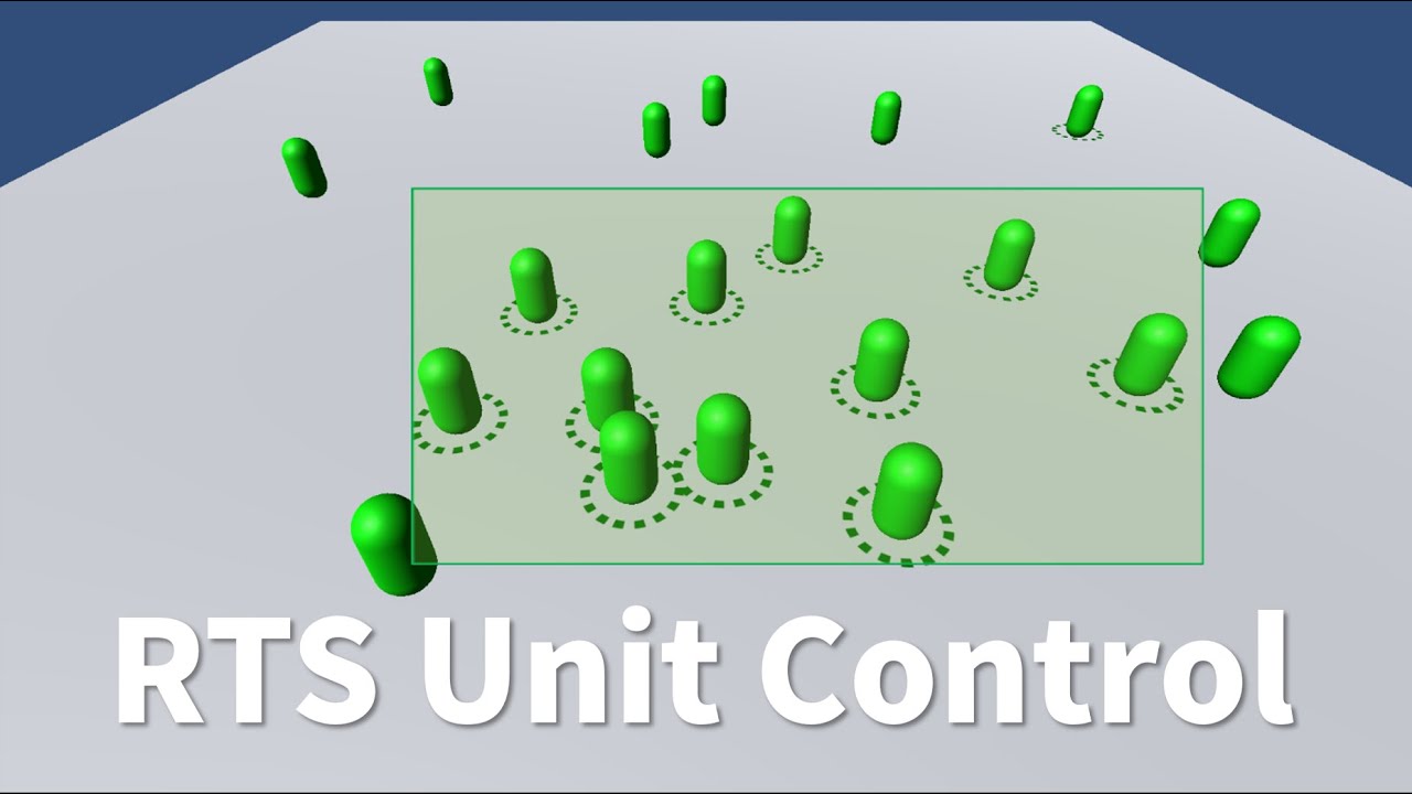 How to make a RTS Unit Control in Unity! - YouTube
