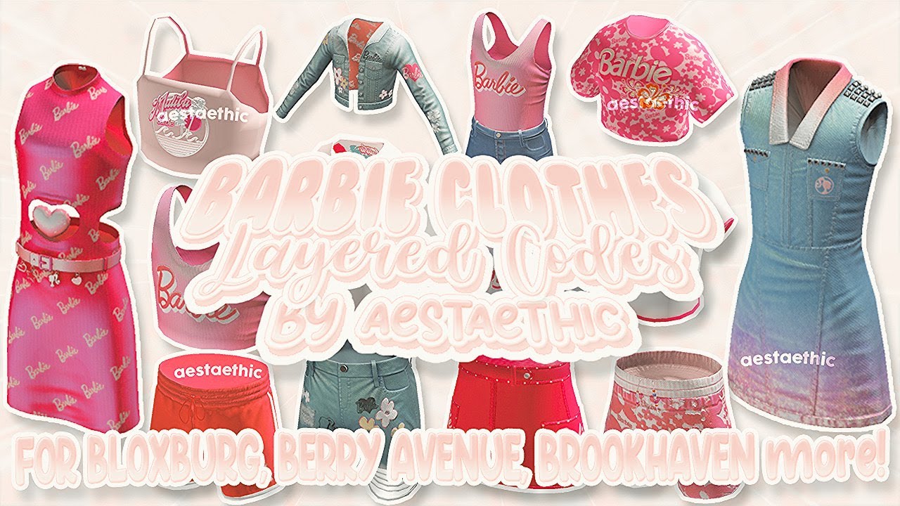 cute BARBIE 3D LAYERED CLOTHES for berry avenue codes, bloxburg outfit ...