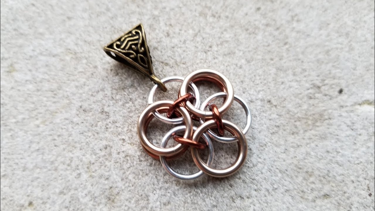 DIY Chainmail: Helm Flowers - YouTube