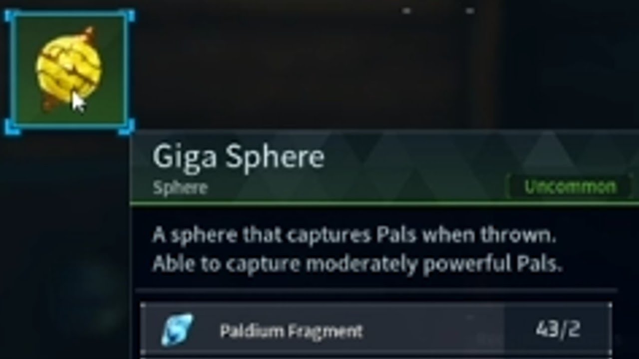 How to Make Giga Spheres in Palworld - YouTube