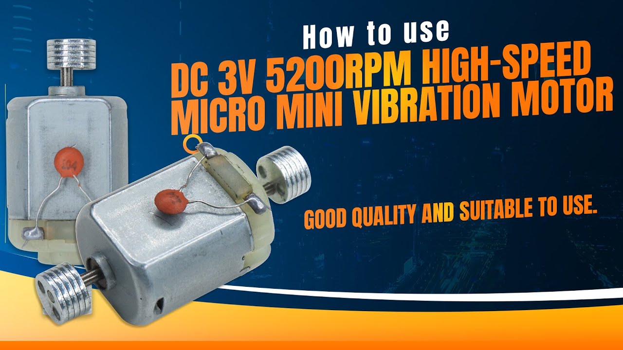 DC 3V 5200RPM High-Speed Micro Mini Vibration Motor - YouTube