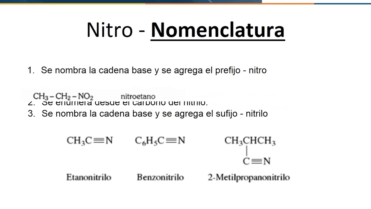 Unidad 2 Aminas, Nitrilos y Nitro - YouTube