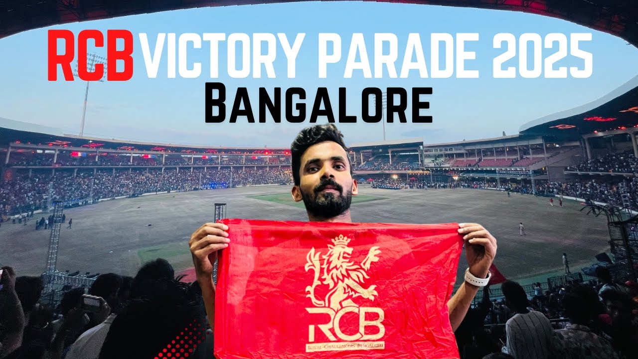 RCB Victory Parade 2025 || RCB ko 18 year’s lage iss trophy ko uthane m ...