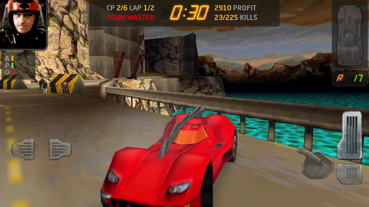 Carmageddon gameplay Race 2 - YouTube