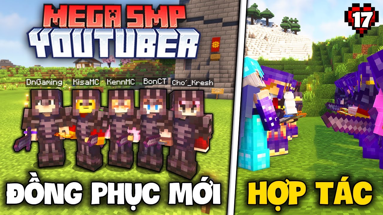 MINECRAFT MEGA SMP TẬP 17 : ĐỒNG PHỤC MỚI CỦA SAKURA KINGDOM, HỢP TÁC ...