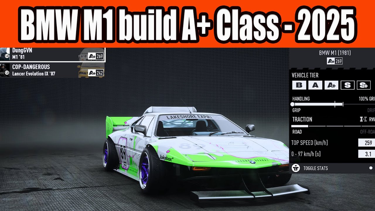 BMW M1 build A+ Class in NFS Unbound in 2025 - YouTube