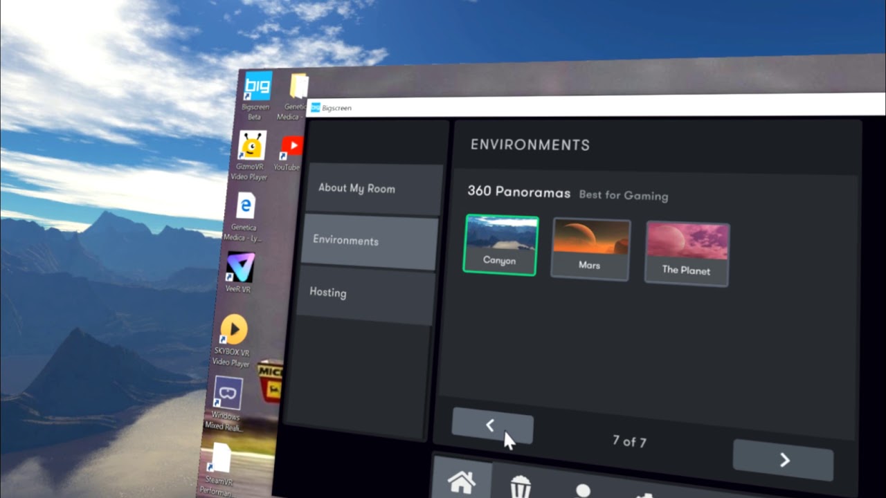 WATCH MOVIES WITH OCULUS SAMSUMG ODYSSEY USING BIGSCREEN APP - YouTube
