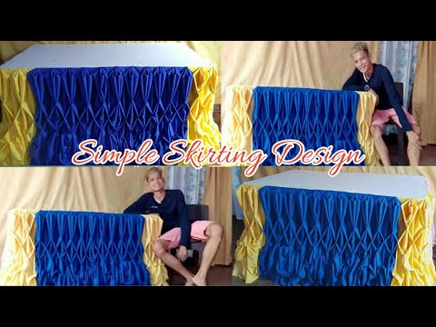 Simple Table Skirting Design - YouTube