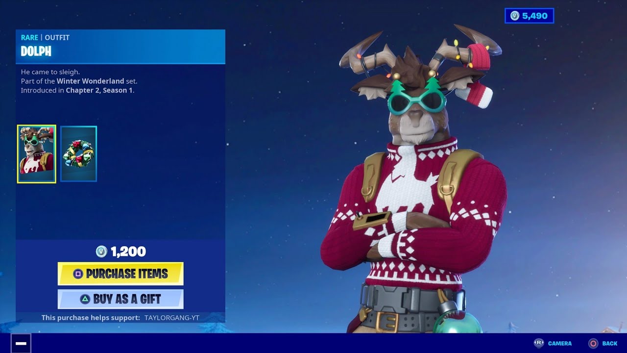 *Rare* KRAMPUS SET Returns! *New* DOLPH SKIN! (Fortnite Item Shop ...