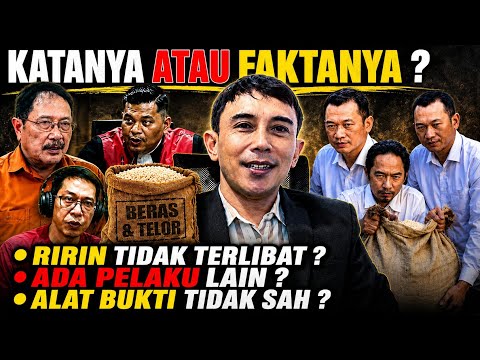 KUASA HUKUM T3RD4KW4 RIRIN YAKIN RIRIN TIDAK TERLIBAT ALAT BUKTI TIDAK SAH KATANYA ATAU FAKTANYA ? 